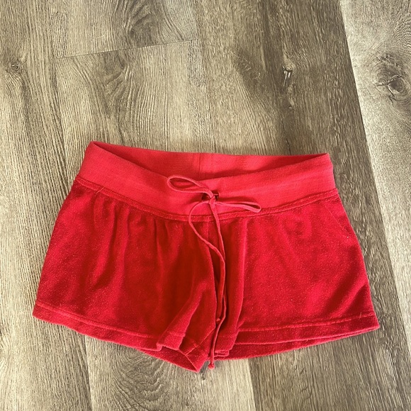 Hard Tail | Shorts | Hard Tail Red Terry Shorts | Poshmark